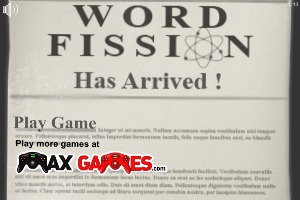 Word Fission - Papa's Games
