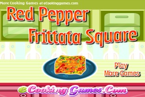 Red Pepper Frittata Square - Papa's Games